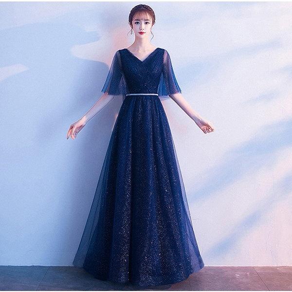 ブライズメイド ドレス ロングドレス 演奏会 ピアノ 発表会 パーティー