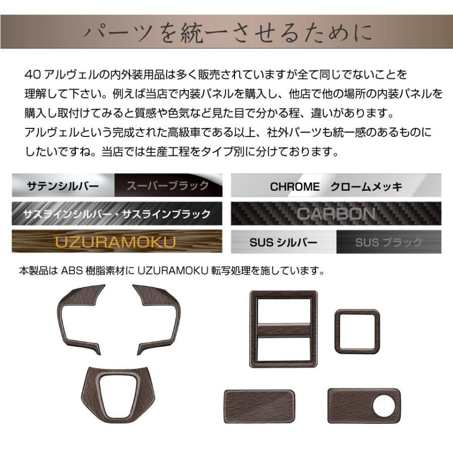40系 アルファード ヴェルファイア ウズラモク(鶉杢目)インテリアウッドセットNO,66pcs AV40-INW-SET06 | インテリア パネル ガーニッシュ カバー トヨタ ...