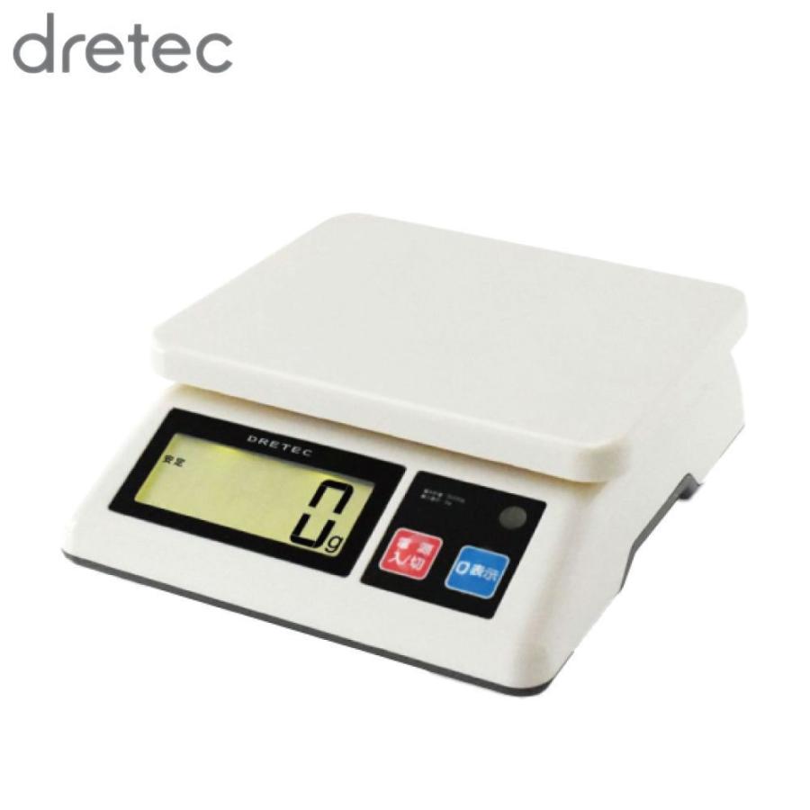dretec プロスケール10kg グレー GS-510GY | デジタルスケール 業務用 デジタル 郵便物 防滴仕様 高精度 バックライト ...