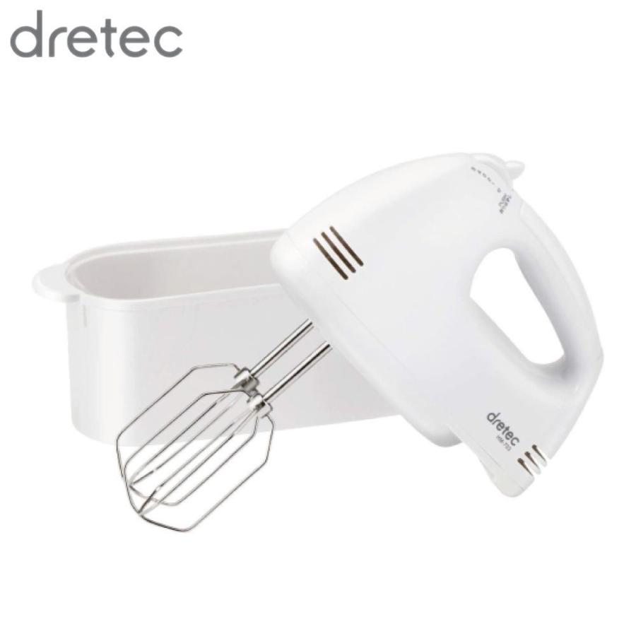 dretec ハンドミキサー ホワイト HM-703 | 軽量 料理 キッチン お菓子 キッチン用品 泡立て器 電動 シンプル ギフト プレゼント : GRACETRIMオンラインストア ...
