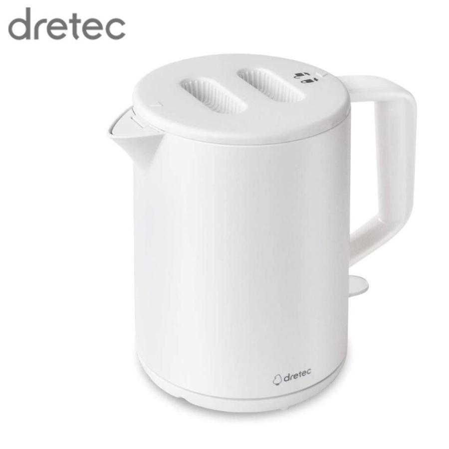 電気ケトル 電気 ケトル 保温 お湯 コーヒー 家電 デジタル 空焚き防止 自動オフ ワンタッチ dretec タルボ 1.0L ホワイト PO-360WT 送料無料 : GRACETRIM ...