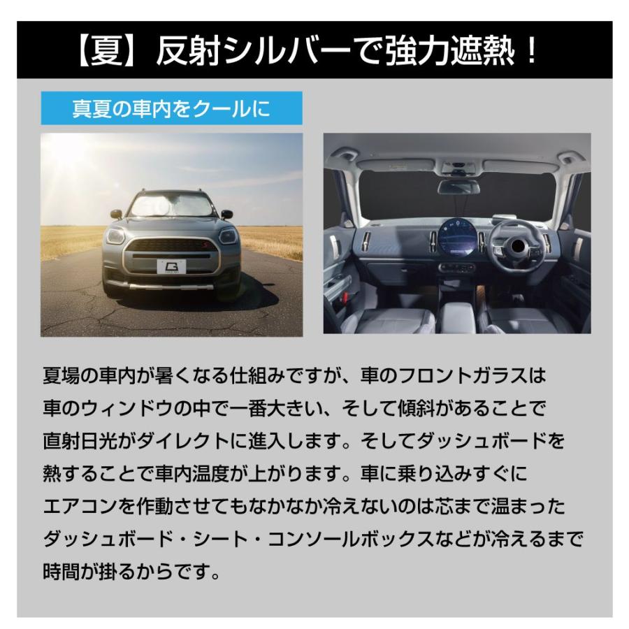 サンシェード 車 窓 フロント サイド サーモシェード(フロント一式) MINI Countryman SS-FS-MN-002 シェード ...