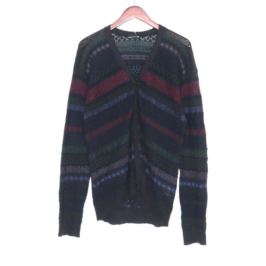 ラッドミュージシャン LAD MUSICIAN コットンリネンカーディガン マルチ サイズ44 2113-013 cardigan border ボーダー : GRAIZ ブランド古着の ...