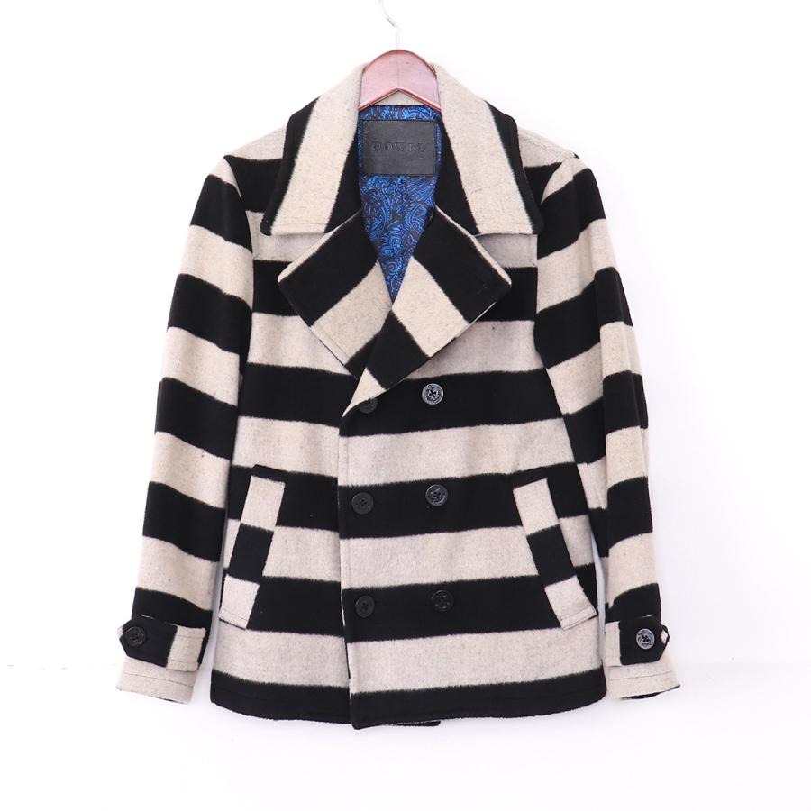 ダブル DOWBL ボーダー Pコート ホワイト ブラック 42 コート HH329 : rc-it3eru47i0f8-wtqe : GRAIZ ブランド古着のセレクトショップ - 通販 ...
