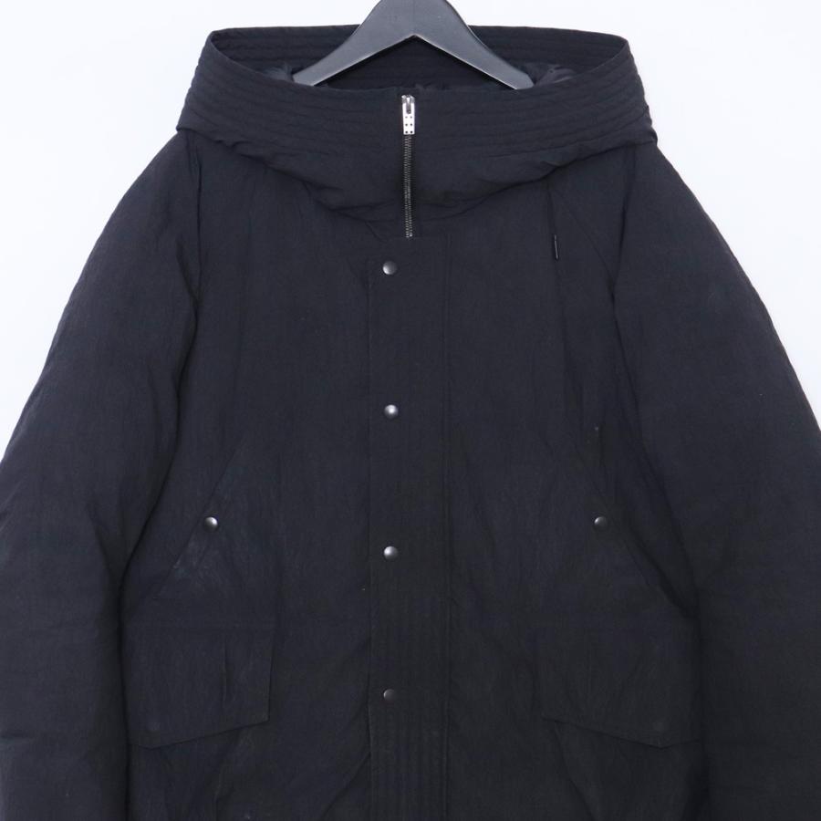 DEVOA Down Jacket Shrink cotton nylon サイズ2 ブラック DKJ-CNFD デヴォア ダウンジャケット シュリンク コットン ナイロン : GRAIZ ...