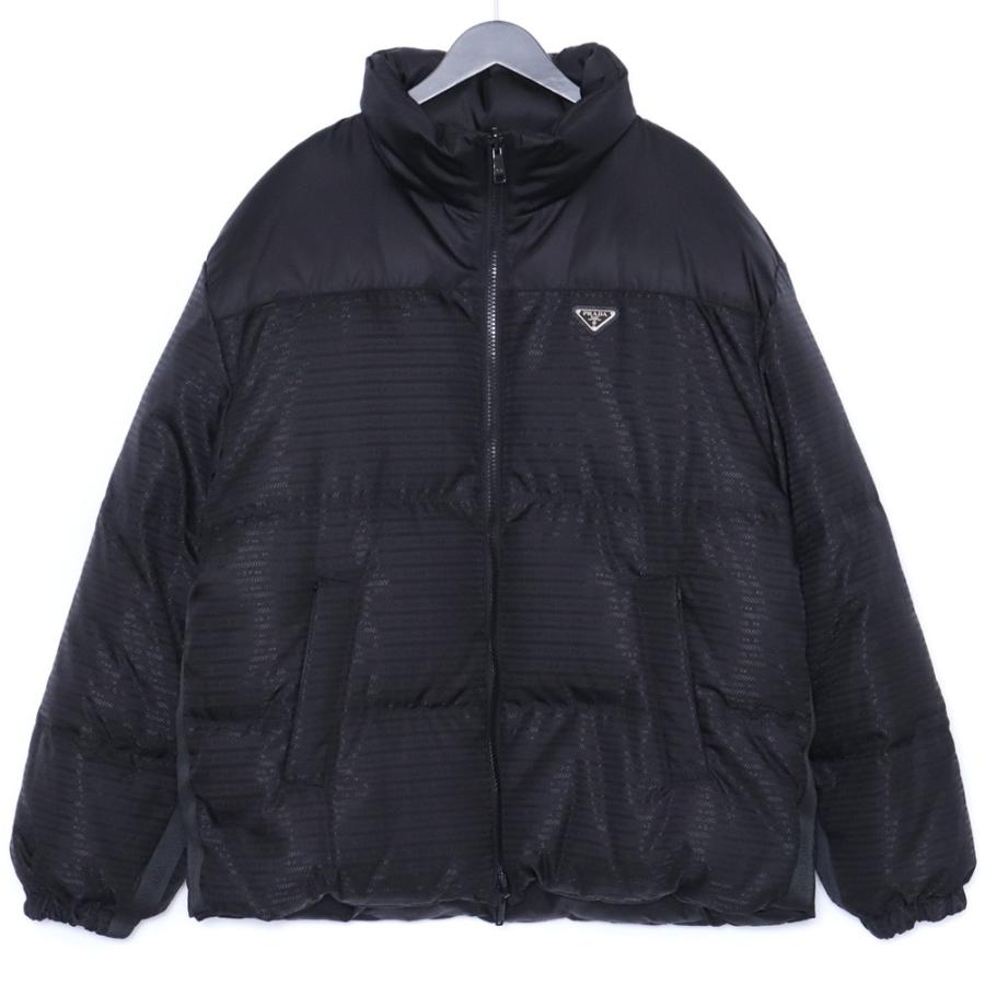 PRADA ミディアム Re-Nylon リバーシブルダウンジャケット Lサイズ ブラック SGC045 S222 1WQ8 プラダ リナイロン reversible down jacket ...