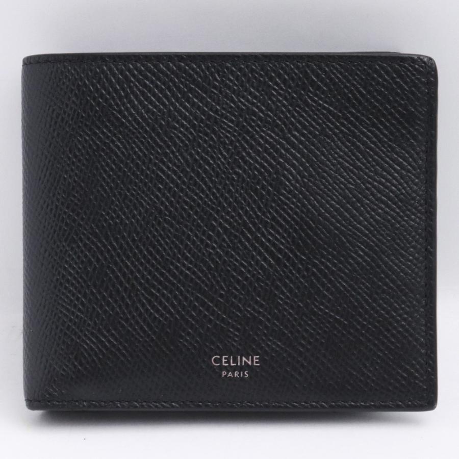 CELINE コインコンパートメント付きバイフォールドウォレット グレインドカーフスキン ブラック 10C873BEN.38SI セリーヌ 二つ折り財布 : rc-itsco0j5g2jg ...