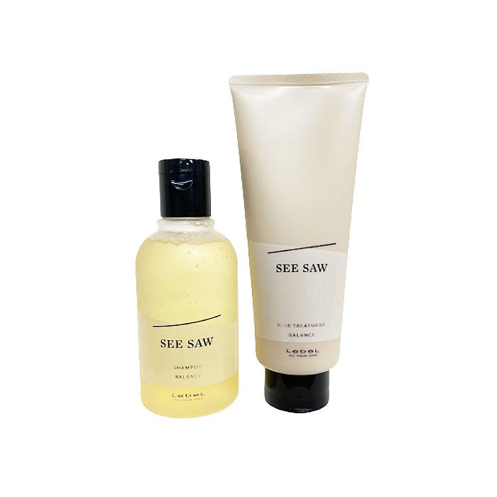 SEE/SAW ルベル シーソー シャンプー B 250mL + トリートメント 200mL セット 美容室 サロン 美容室専売 保湿 バランス BALANCE LebeL : K-style ...