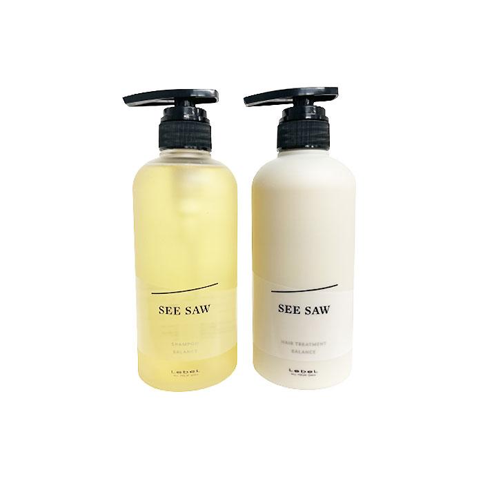 SEE/SAW ルベル シーソー シャンプー B 500mL + トリートメント セット 美容室 サロン 美容室専売 保湿 バランス BALANCE LebeL : K-style Cosme ...