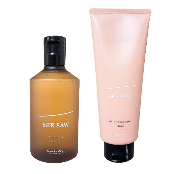 SEE/SAW ルベル シーソー シャンプー T 250mL + トリートメント 200mL セット 美容室 サロン 美容室専売 まとまり タイト TIGHT LebeL : K-style ...