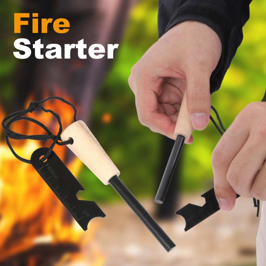 ファイヤースターター ファイアースターター ナイフ アウトドア 救急セット 火吹き棒 ホイッスル 日本製絆創膏付 ポイント消化 サバイバル BBQ アウトドア用品 : GLANCIA - 通販 ...