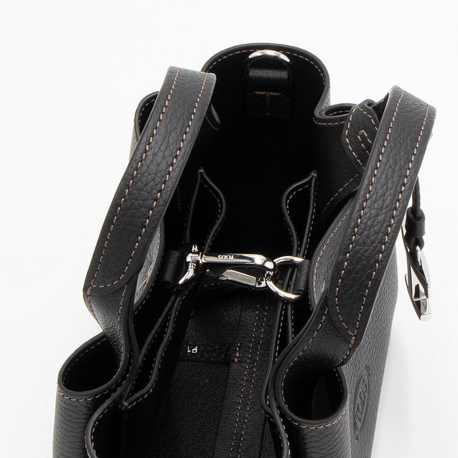 TOD'S（トッズ） トートバッグ(2WAY仕様) マイクロ T TIMELESS Tタイムレス ブラック XBWAPAFL000QRI ...