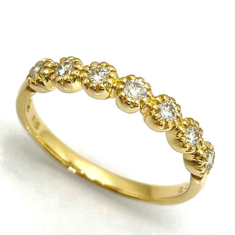 STAR JEWELRY / スタージュエリー ダイヤリング 0.22ct K18YG 10号 ダイヤモンド 指輪 ハーフエタニティ プレゼント ギフト : グランジェミー - 通販 ...