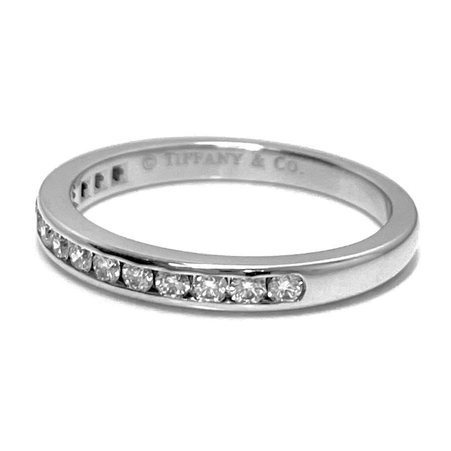TIFFANY&Co. TIFFANY&Co./ティファニー ハーフサークル チャネルセッティング ダイヤリング Pt950 11.5号 指輪 ハーフエタニティ ダイヤモンド : グラン ...