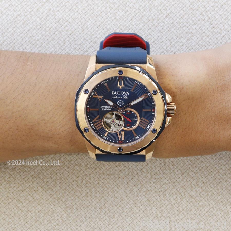 Marine Star 豪華おまけ有！ ブローバ BULOVA 腕時計 メンズ 自動巻き マリンスター 98A227 : NEEL 横浜 ...