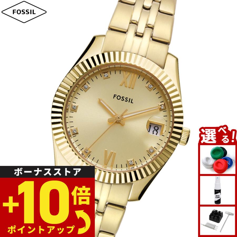SCARLETTE MINI フォッシル FOSSIL 腕時計 レディース 三針デイト ゴールドトーン ステンレスウォッチ ES5338 ...