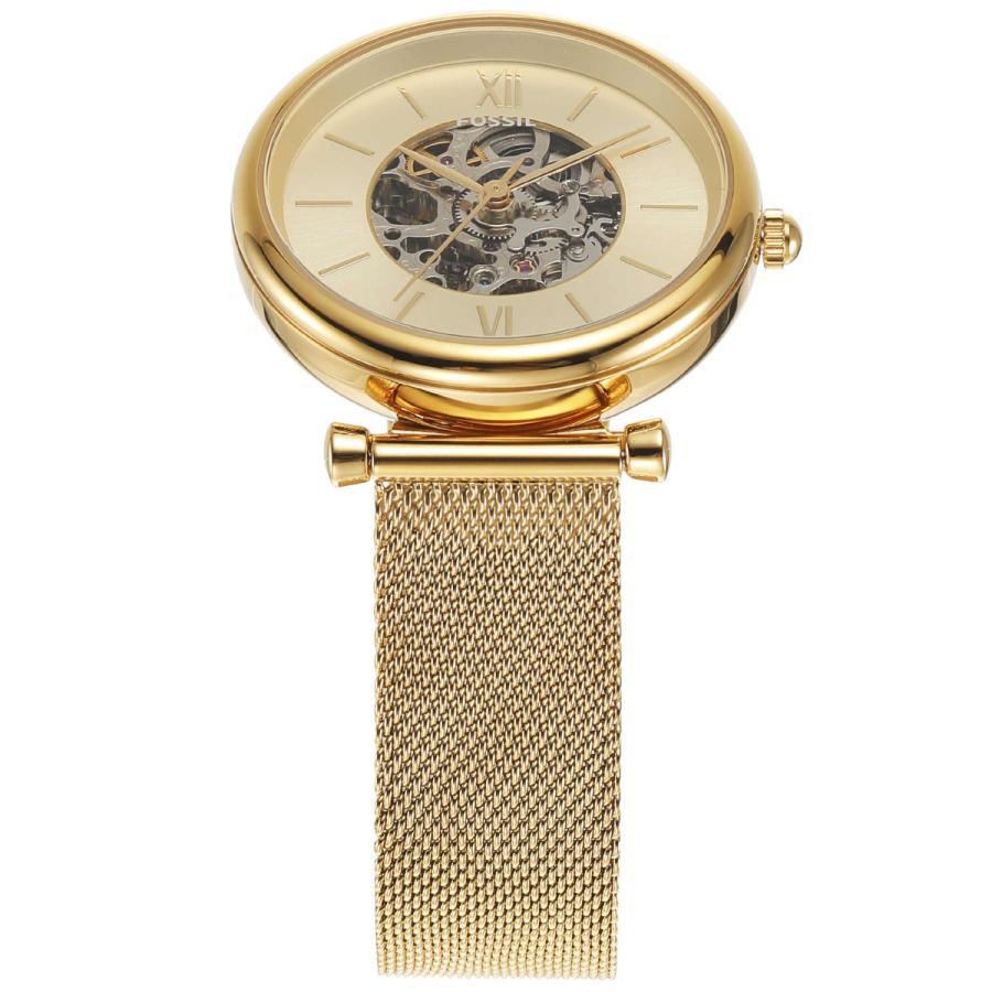 CARLIE フォッシル FOSSIL 腕時計 レディース 自動巻き オートマティック ゴールドトーン ステンレス ME3250 : NEEL ...