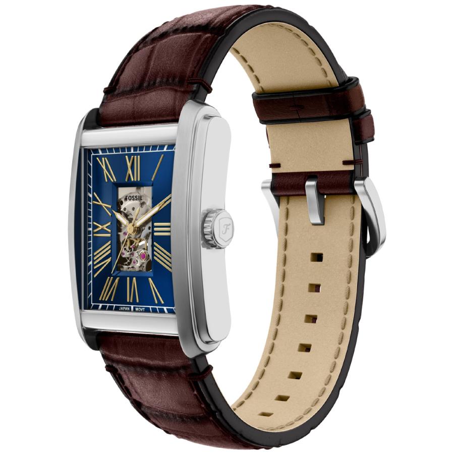 FOSSIL（フォッシル） （ノベルティー付き）フォッシル 腕時計 自動巻き CARRAWAY オートマティック クロコレザー ME3273 ...