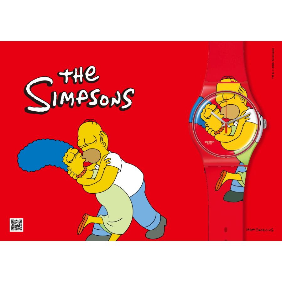 Swatch swatch スウォッチ ザ シンプソンズ コラボ The Simpsons SO29Z120 腕時計 メンズ レディース ...
