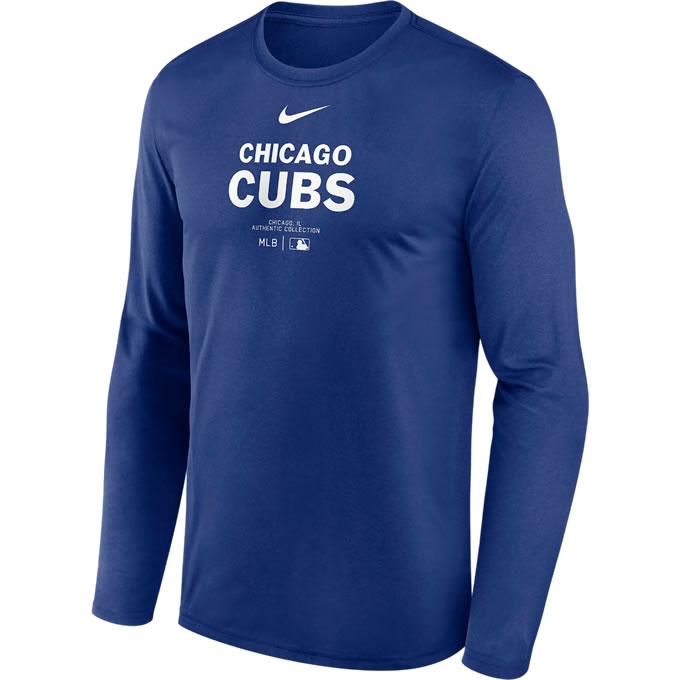 NIKE 【即日発送可】ナイキ（NIKE） プラクティスTシャツ 長袖 シカゴ・カブス Chicago Cubs Authentic ...