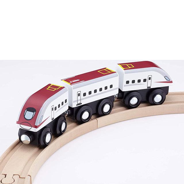 moku TRAIN E6系新幹線 こまち 巛 ブリオ brio プラレール 互換 おもちゃ 汽車 鉄道 2歳 3歳 4歳 5歳 男 女 子供 知育 木 プレゼント : グランパパYahoo ...