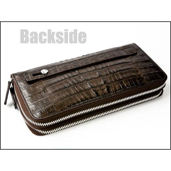 ゴダン 財布 GODANE カイマン クロコダイル ミニクラッチバッグ ダブル