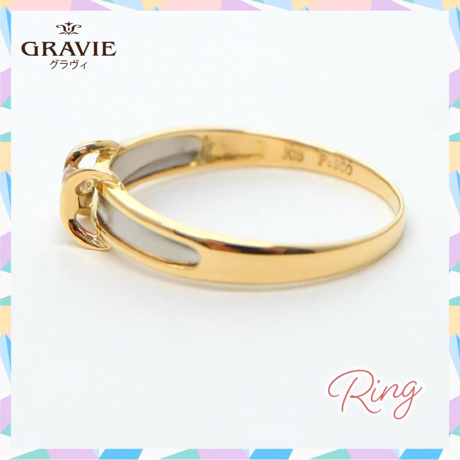 リング ダイヤモンド 0.1ct PT プラチナ K18 YG イエローゴールド 記念日 レディース プレゼント 母の日 : 神戸発のジュエリーショップGRAVIE - 通販 - Yahoo ...
