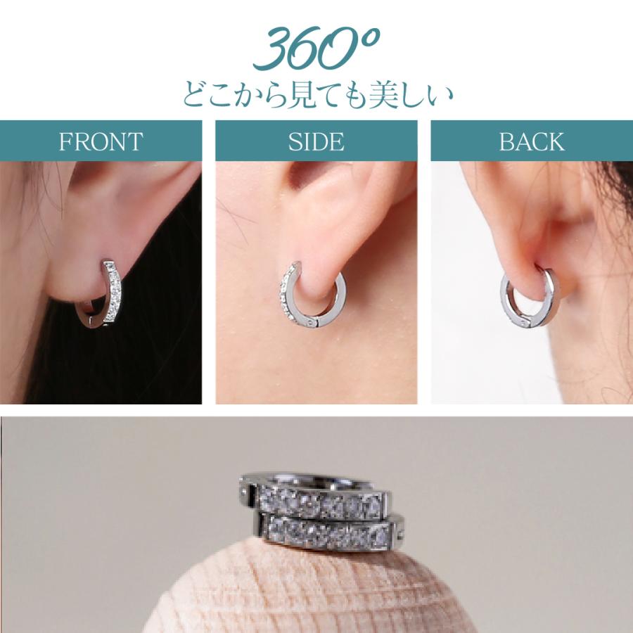 ピアス サージカルステンレス 金属アレルギー対応 つけっぱなし キュービックジルコニア WG YG 316L 結婚記念日 お祝い 誕生日 人気 レディース : 神戸発のジュエリーショップ ...