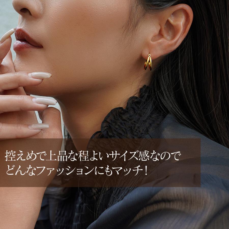 ピアス サージカルステンレス 316L 金属アレルギー対応 つけっぱなし フープ WG YG PG お祝い 誕生日 普段使い 人気 レディース : 神戸発のジュエリーショップGRAVIE ...