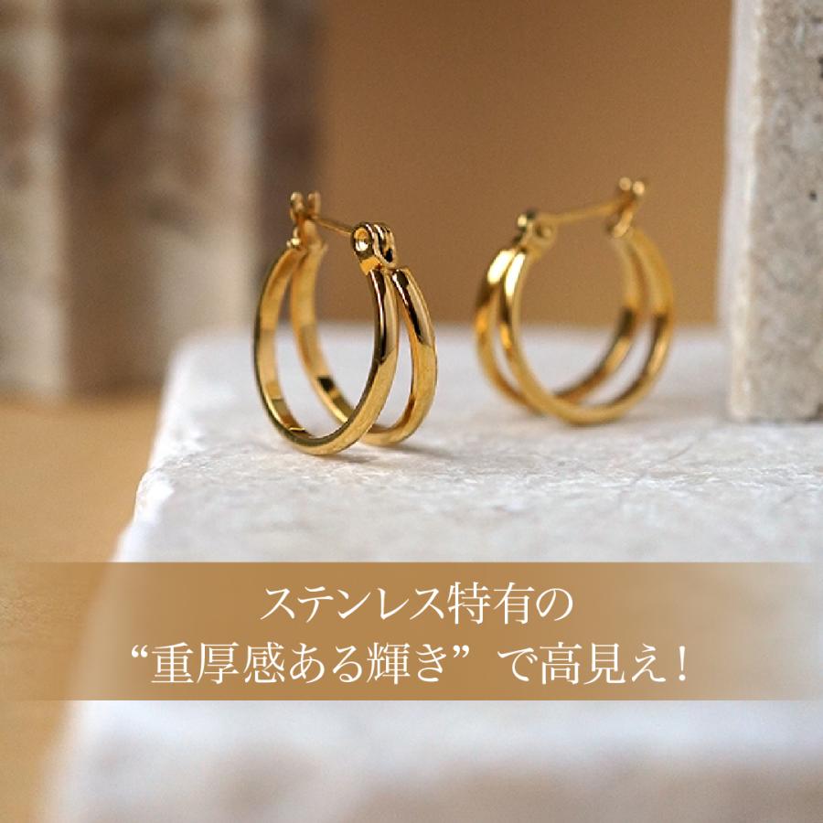 ピアス サージカルステンレス 316L 金属アレルギー対応 つけっぱなし フープ WG YG PG お祝い 誕生日 普段使い 人気 レディース : 神戸発のジュエリーショップGRAVIE ...