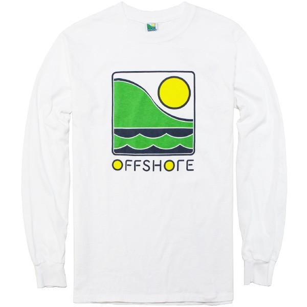 OFFSHORE COLOR LOGO LONG SLEEVE TEE WHITE ロンT オフショア : グレイビーズヤフーショッピング店 ...