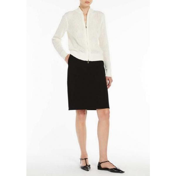 Max Mara Studio COBALTO メッシュデザイン ジップカーディガン 白 MaxMara STUDIO : ガレリアグレ - 通販 - Yahoo!ショッピング
