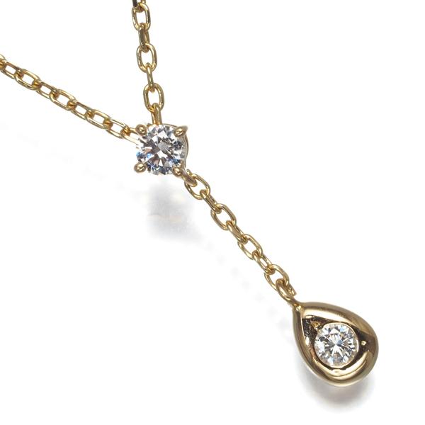 TASAKI タサキ ネックレス ダイヤ ダイヤモンド 0.14ct ティアドロップ K18YG BLJ : 152202 : グリーバー - 通販 - Yahoo!ショッピング