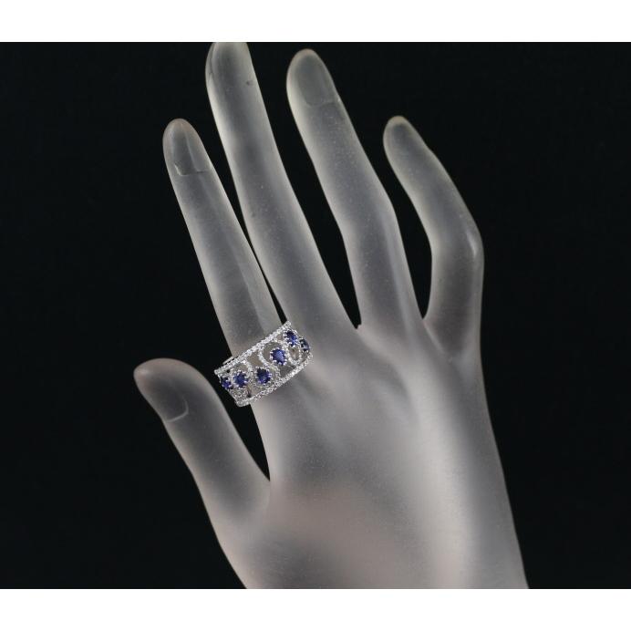 サファイア 1.03ct ダイヤ ダイヤモンド 透かし リング K18WG 指輪GENJ : 153397 : グリーバー - 通販 - Yahoo!ショッピング