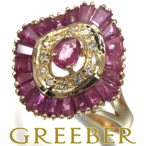 ルビー 1.75ct ダイヤ ダイヤモンド 0.06ct クラシック リング K18YG 指輪 GENJ : 158168 : グリーバー - 通販 - Yahoo!ショッピング