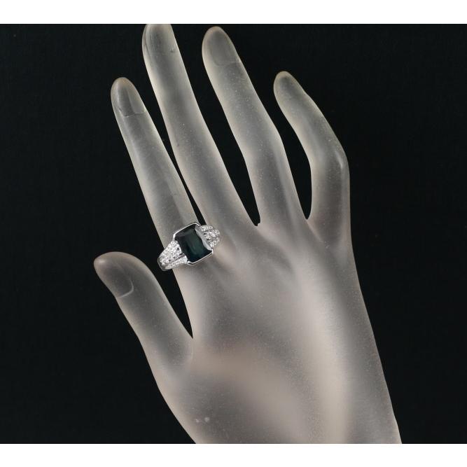 三越 リング インディゴライトトルマリン 4.21ct ダイヤ ダイヤモンド 0.51ct 11.5号 Pt900 ソ 指輪 BLJ/GENJ : グリーバー - 通販 - Yahoo!ショッピング