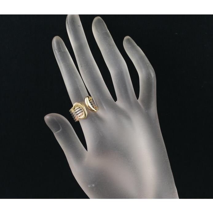 Cartier カルティエ リング 2C ドゥーブルC C2 スリーカラー LM 53号 K18YG/WG/PG 指輪 BLJ : グリーバー ...