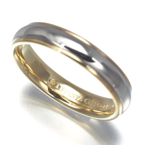 TIFFANY&Co. ティファニー リング コンビカラー ウェディング 10号 Pt950/K18YG 指輪 BLJ : グリーバー - 通販 - Yahoo!ショッピング