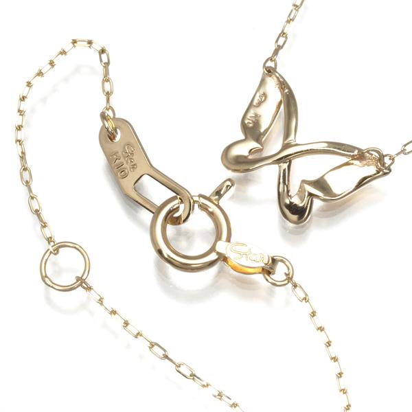 STAR JEWELRY スタージュエリー ネックレス バタフライ K10YG STAR JEWELRY スタージュエリー ネックレス バタフライ K10YG