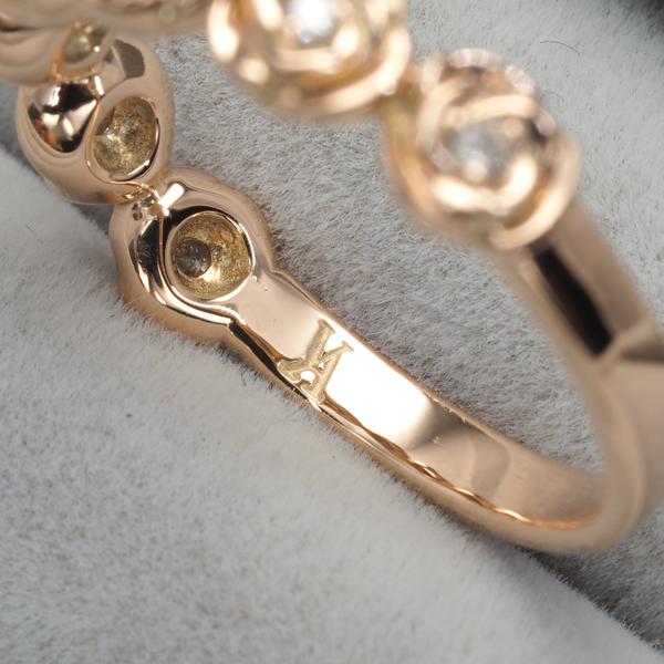 VENDOME ヴァンドーム リング ダイヤ ダイヤモンド ローズ フラワー 11号 K10PG 指輪 BLJ : グリーバー - 通販 - Yahoo!ショッピング