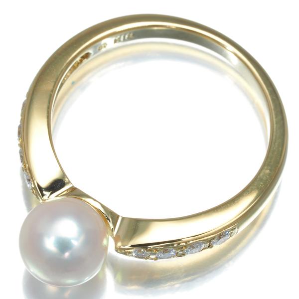 MIKIMOTO ミキモト リング パール 真珠 6.3mm ダイヤ ダイヤモンド 9号 K18YG 指輪 BLJ 限界値下げ品 : グリーバー - 通販 - Yahoo!ショッピング