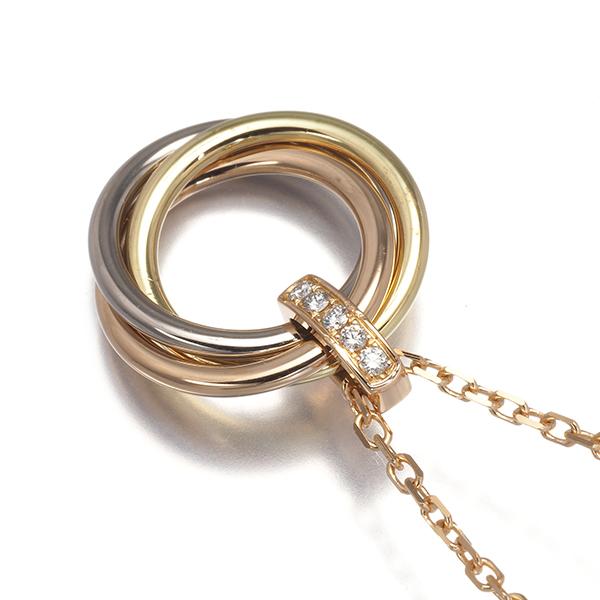 Cartier カルティエ ネックレス ダイヤ ダイヤモンド トリニティ スリーカラー K18YG/WG/PG BLJ : グリーバー - 通販 - Yahoo!ショッピング