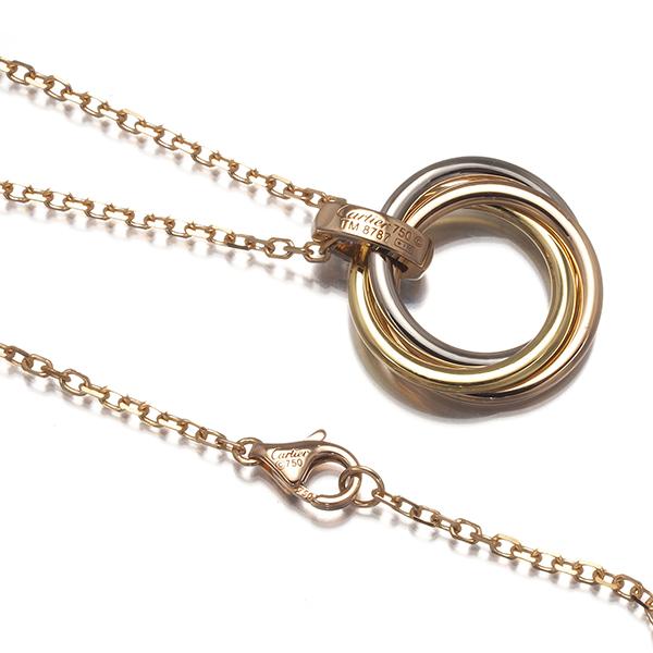 Cartier カルティエ ネックレス ダイヤ ダイヤモンド トリニティ スリーカラー K18YG/WG/PG BLJ : グリーバー - 通販 - Yahoo!ショッピング