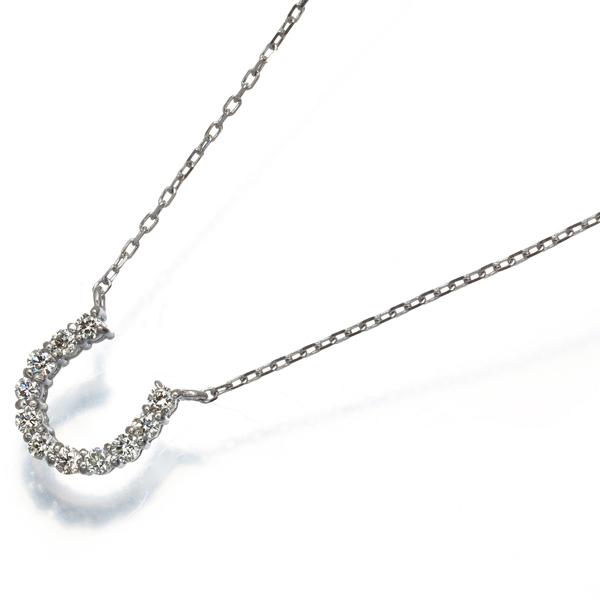 ダイヤ ダイヤモンド 0.11ct ホースシュー ネックレス Pt900/Pt850 GENJ : グリーバー - 通販 - Yahoo!ショッピング