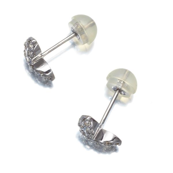 ダイヤ ダイヤモンド 0.15ct/0.15ct パヴェ ハート ピアス K18WG GENJ : グリーバー - 通販 - Yahoo!ショッピング
