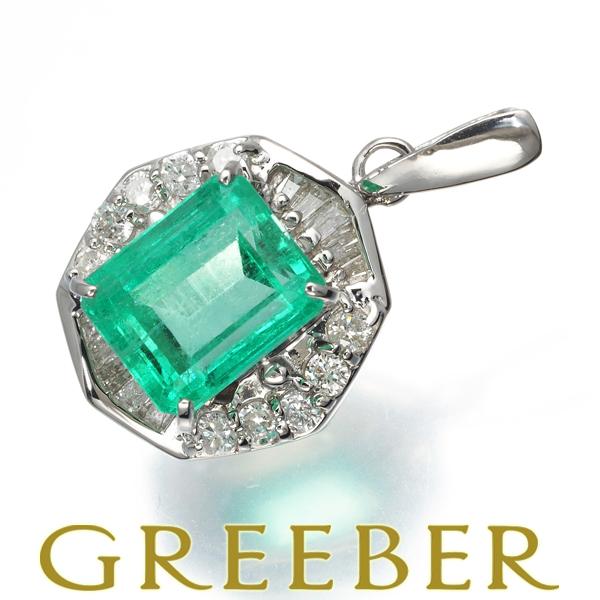 エメラルド 1.91ct ダイヤ ダイヤモンド 0.30ct クラシック ペンダントトップ Pt900 GENJ : グリーバー - 通販 - Yahoo!ショッピング