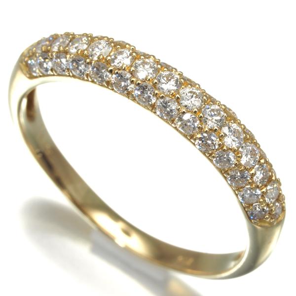 ダイヤ ダイヤモンド 0.50ct パヴェ リング K18YG 指輪 GENJ : グリーバー - 通販 - Yahoo!ショッピング