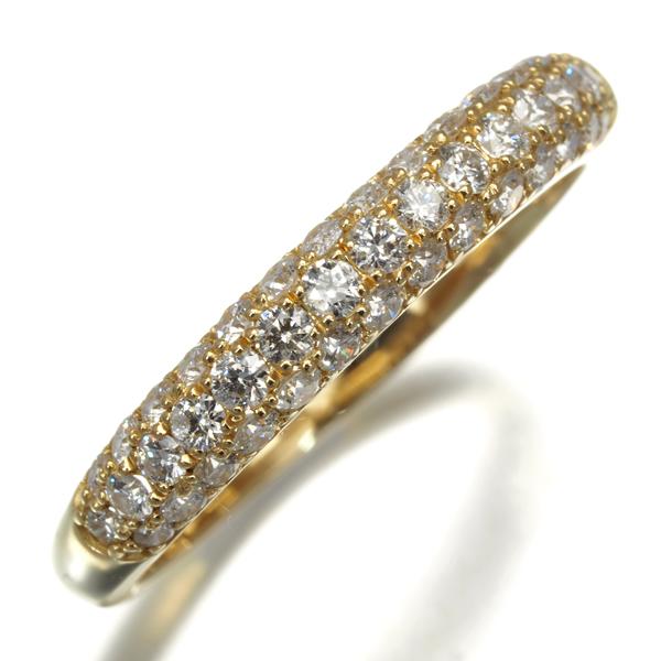 ダイヤ ダイヤモンド 0.50ct パヴェ リング K18YG 指輪 GENJ : グリーバー - 通販 - Yahoo!ショッピング