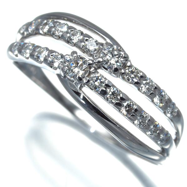 ダイヤ ダイヤモンド 0.46ct リング K18WG 指輪 GENJ : グリーバー - 通販 - Yahoo!ショッピング