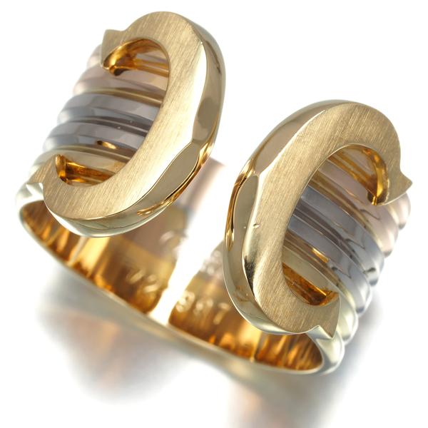 Cartier カルティエ リング 2C ドゥーブルC C2 スリーカラー LM 54号 K18YG/WG/PG 指輪 BLJ : グリーバー - 通販 - Yahoo!ショッピング